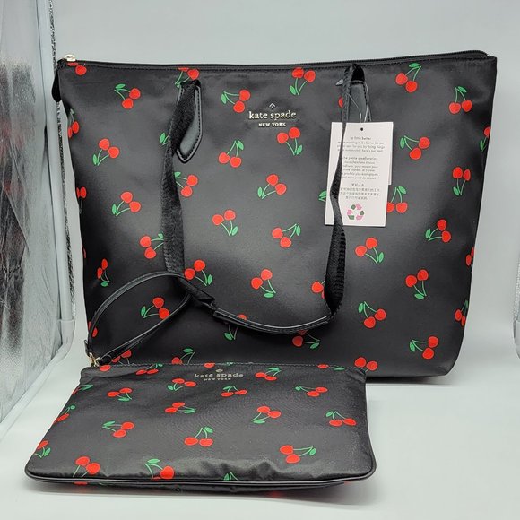 kate spade | Bags | Kate Spade The Little Better Tossed Cherry Packable ...